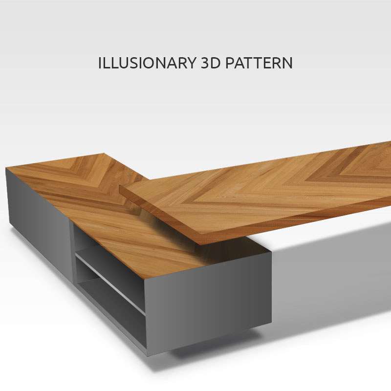 Chevron Wood Veneer Sheet - Unique Placement Wood Veneer