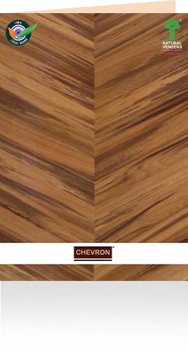 Chevron Wood Veneer Sheet - Unique Placement Wood Veneer