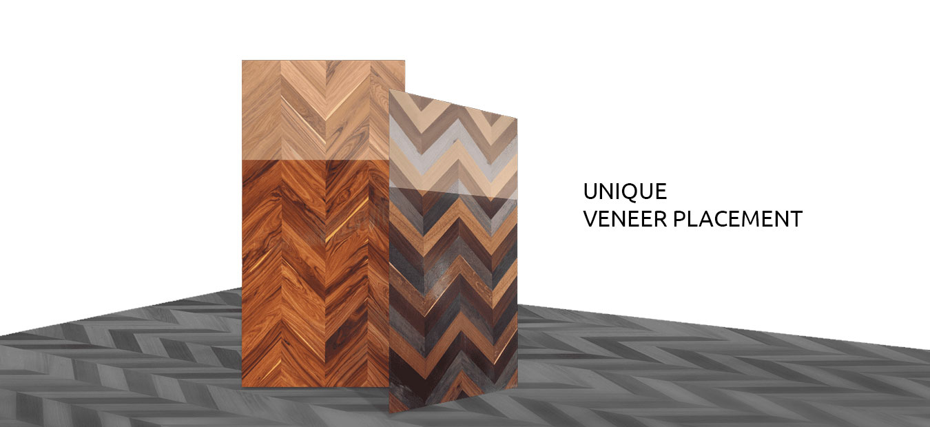 Chevron Plus Veneers - Stylish Wood Veneers | Natural Veneers