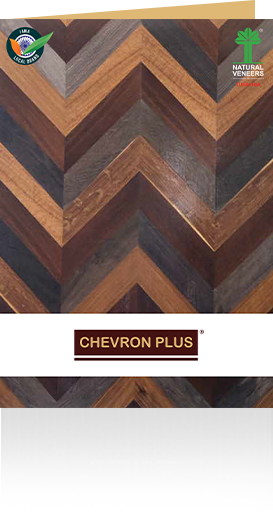 Customisable Veneer Species | Chevron Plus Veneers by Natural Veneers