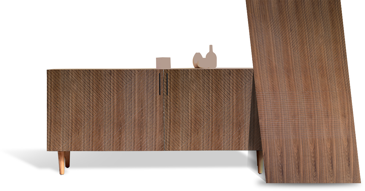 Furrow Lite Veneers - Elevate Interiors with Grooved Wood Designs ...